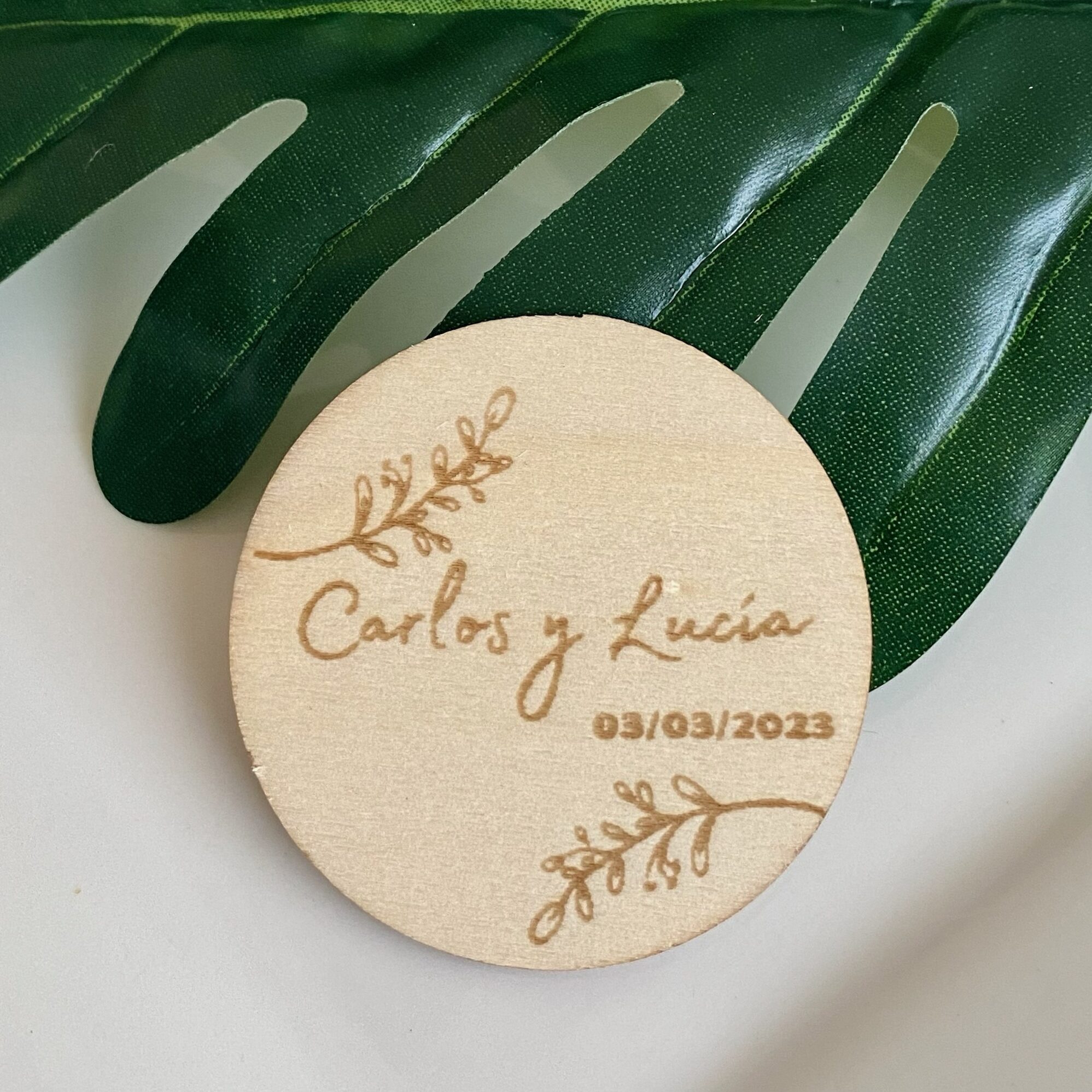 Recordatorio circular de madera – Ideas Para Recordar